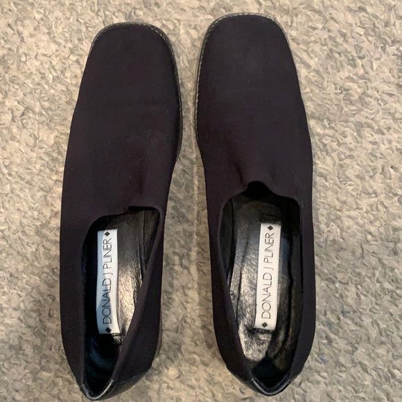 Donald J. Pliner | Shoes | Donald Pliner Aaa Black Silk Elastic Black ...